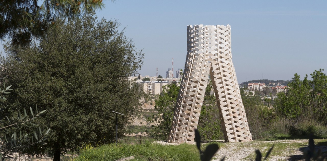 Jerusalem. The Palestinian landscape expressed in a vortex of stones ...