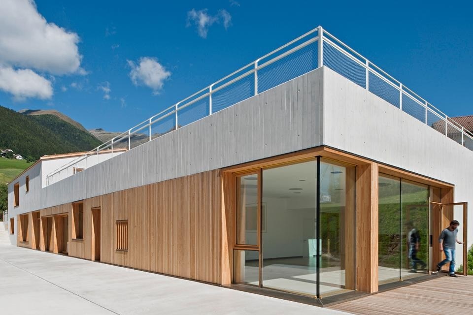 A cluster of school buildings by feld72, South Tyrol - Domus
