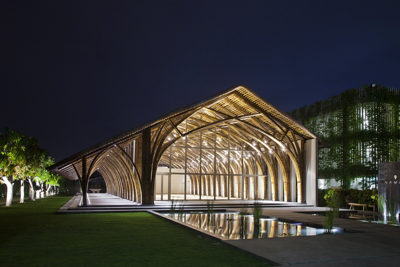 Bamboo conference hall - Domus