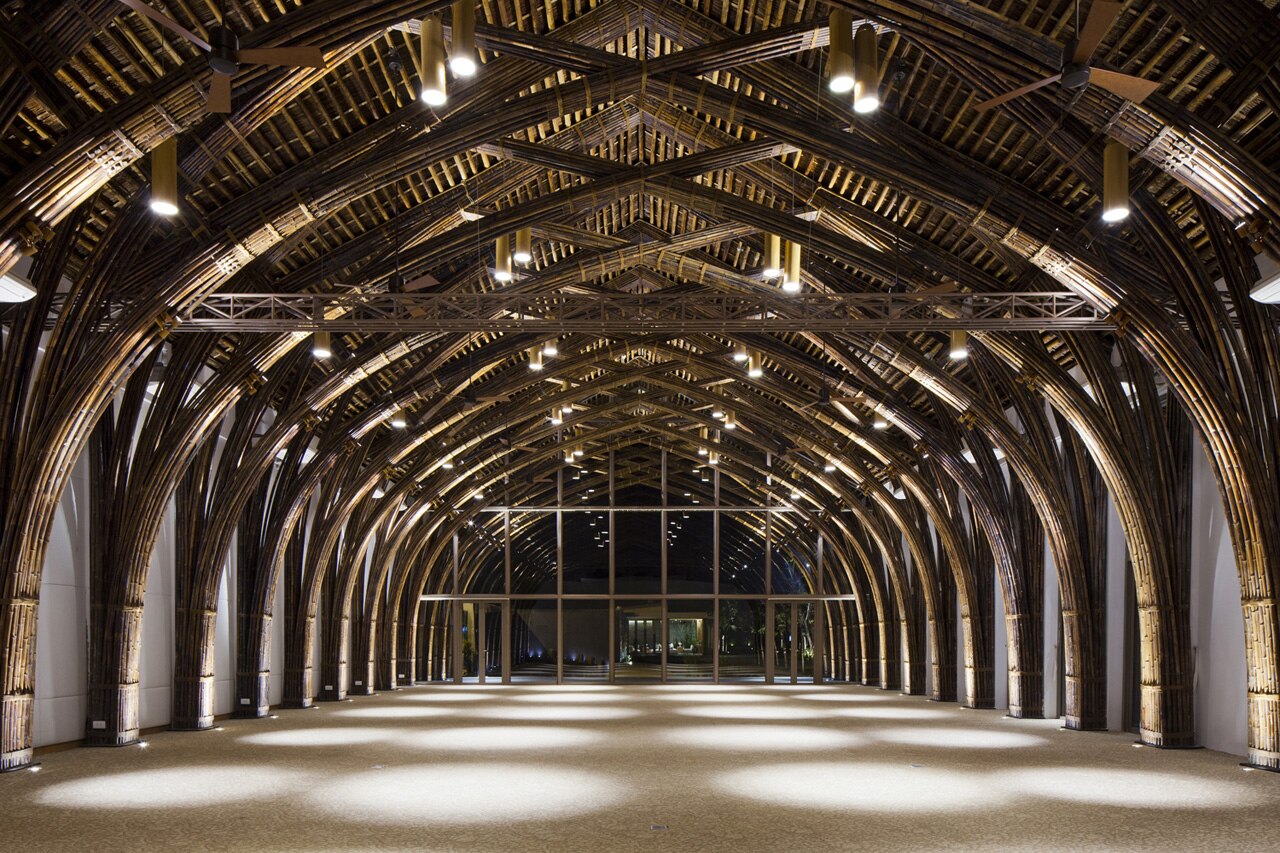 Bamboo conference hall - Domus
