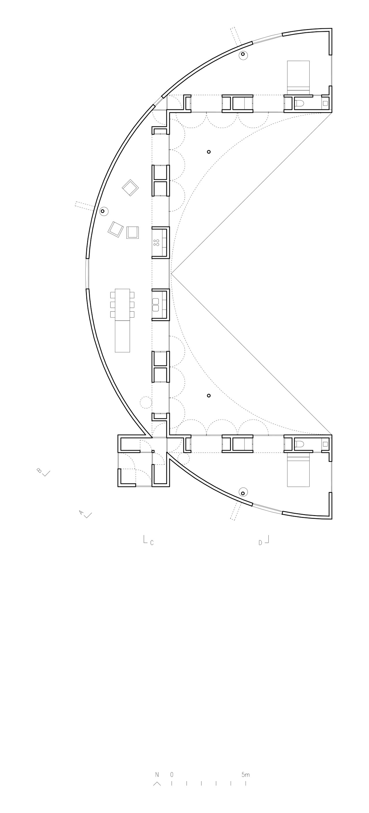 Loba House and Rode House, by Pezo von Ellrichshausen