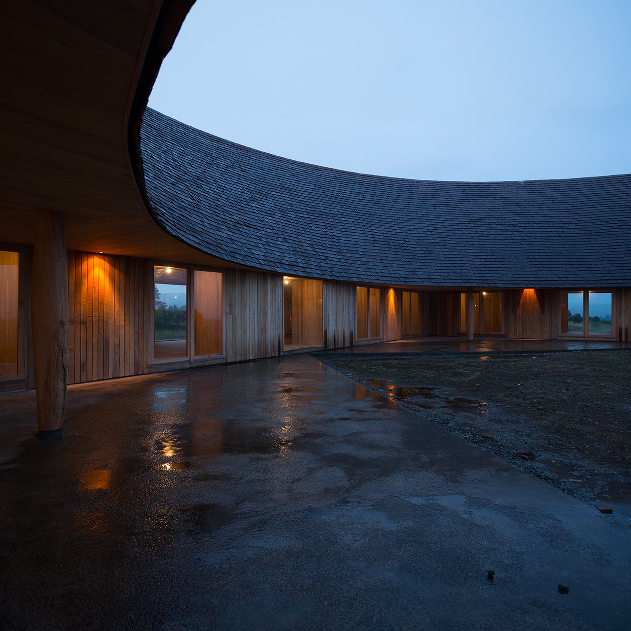 Loba House and Rode House, by Pezo von Ellrichshausen