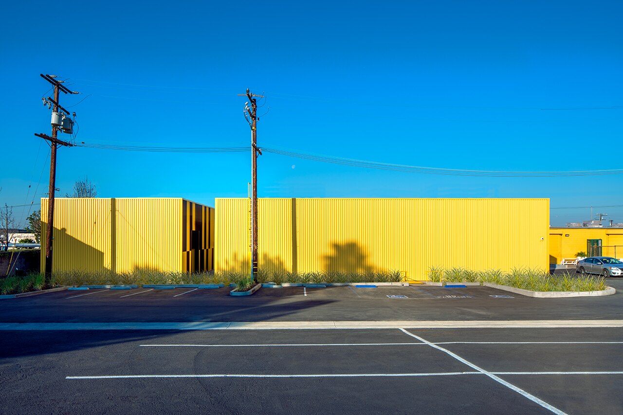 Los Angeles. Brooks+Scarpa designed a bright-yellow high school in a ...