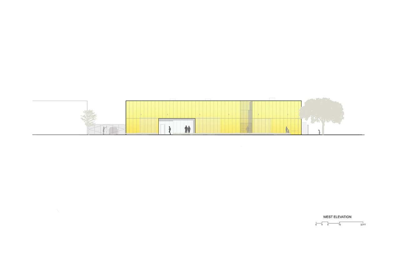 Los Angeles. Brooks+Scarpa designed a bright-yellow high school in a ...