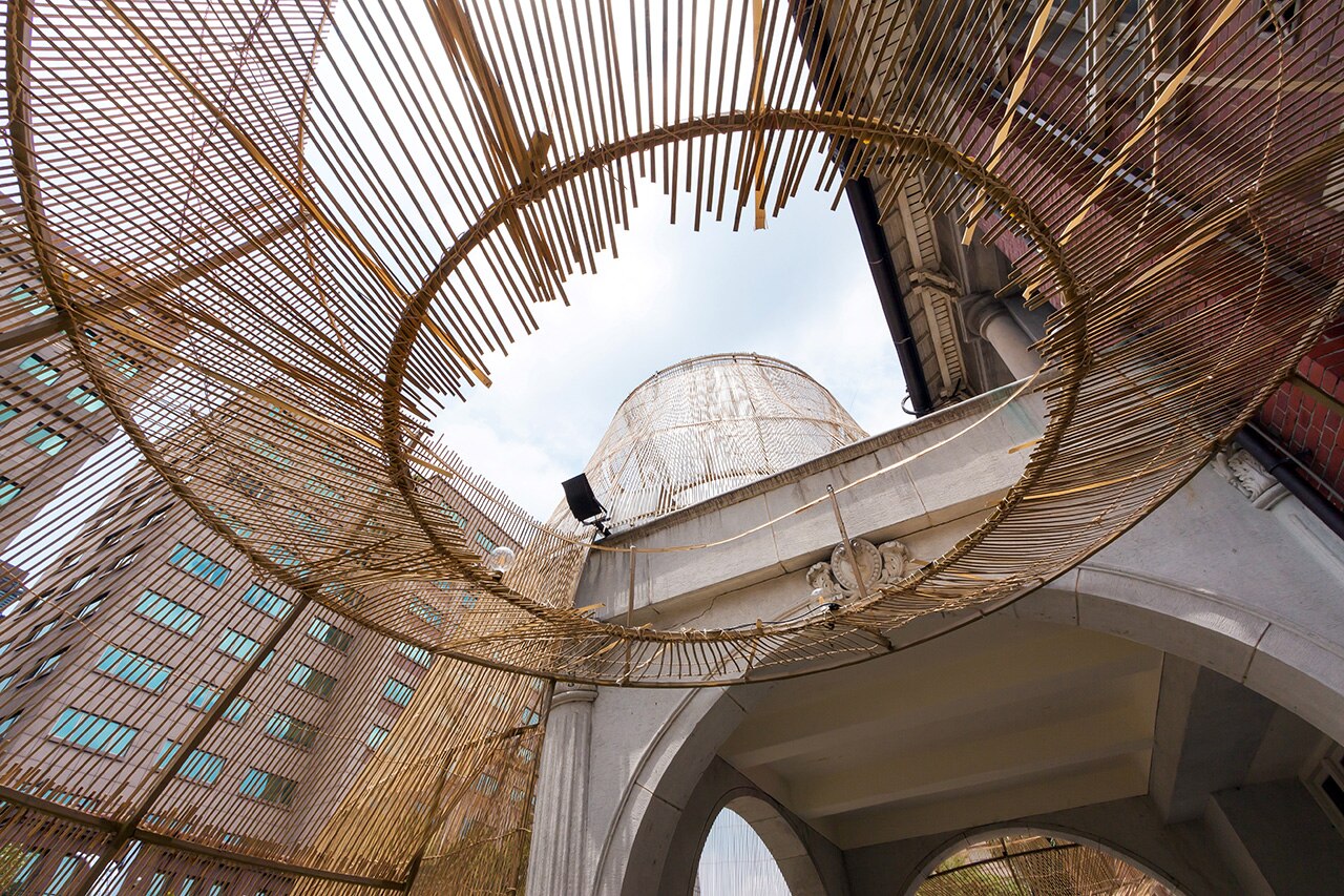 Taipei. An installation conceived as a scaled-up fishing trap - Domus
