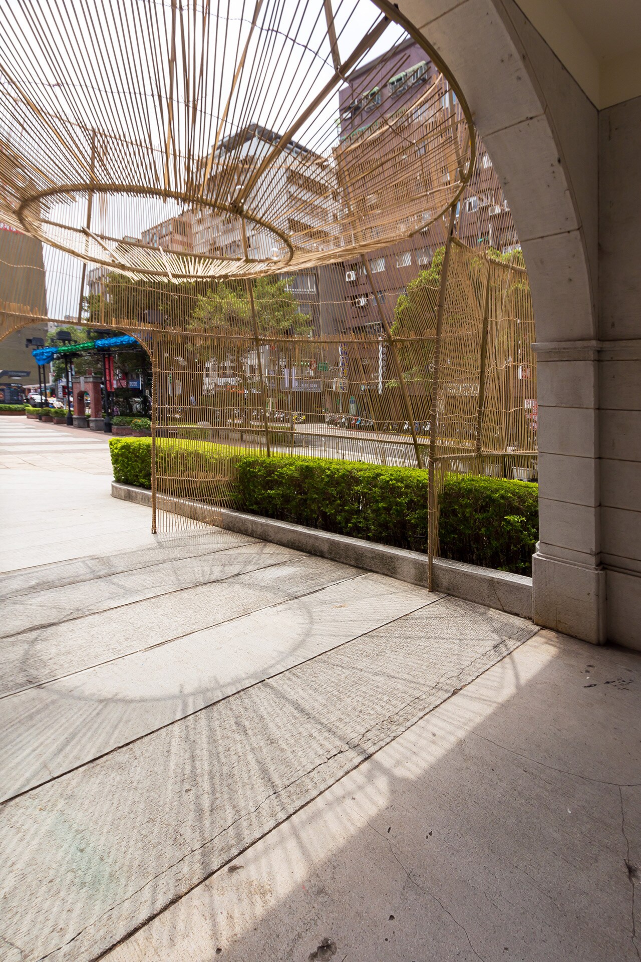 Taipei. An installation conceived as a scaled-up fishing trap - Domus