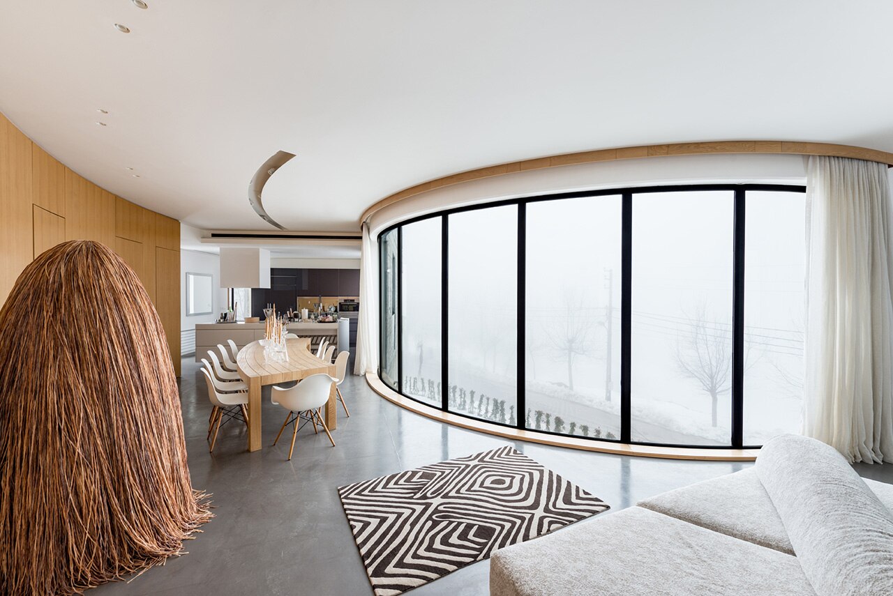 Lebanon. A house that bends towards the mountains by L.E.FT Architects