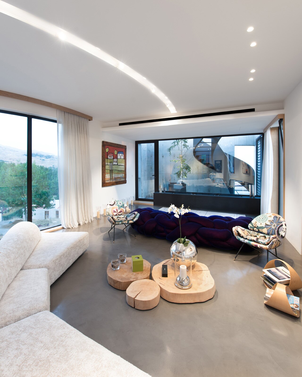 Lebanon. A house that bends towards the mountains by L.E.FT Architects