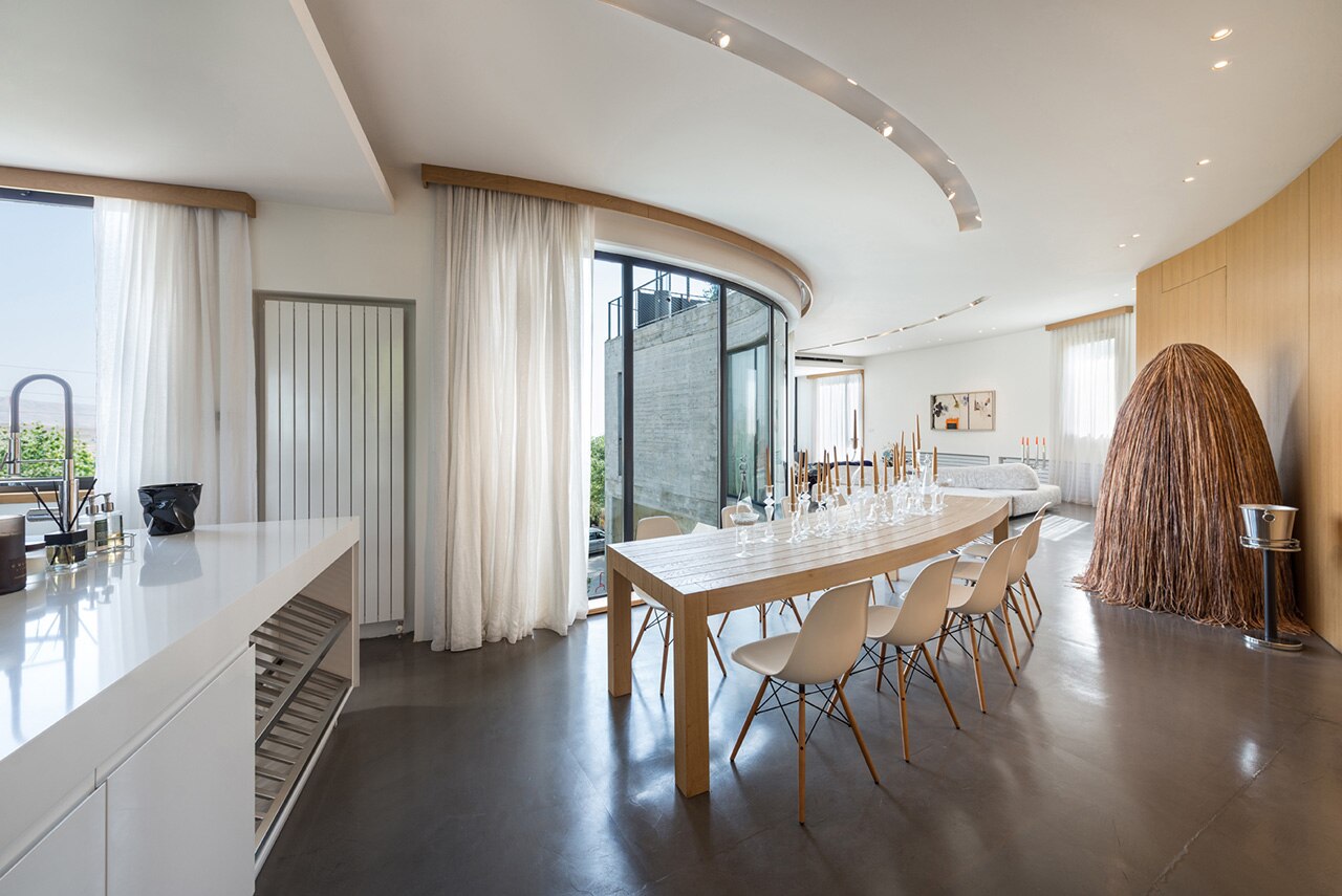 Lebanon. A house that bends towards the mountains by L.E.FT Architects