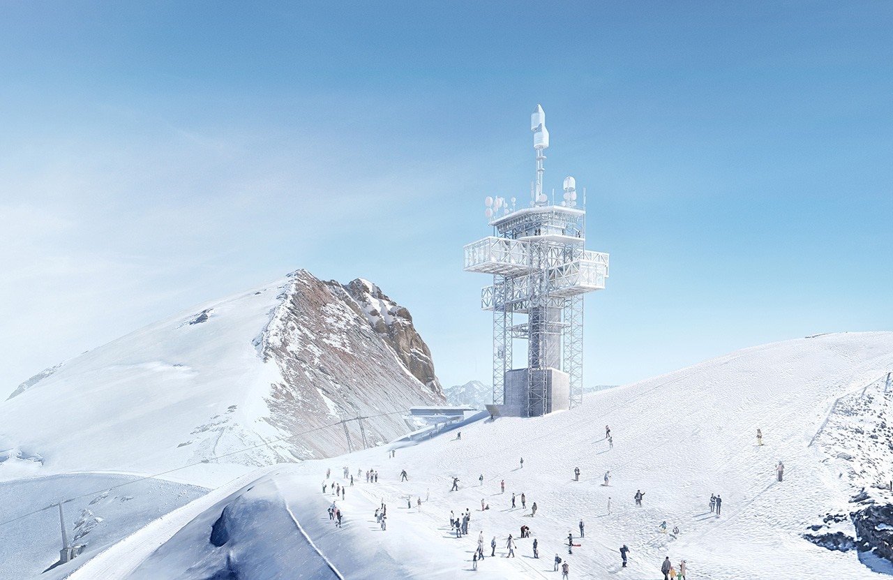 Herzog & de Meuron unveils plans for Alpine observation tower - Domus
