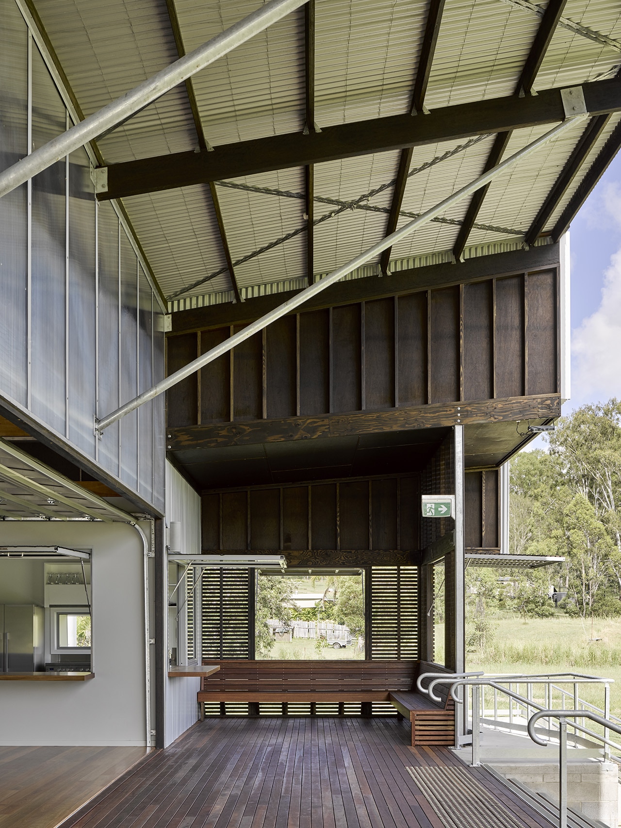 Australia. A public building bringing together a rural community by ...