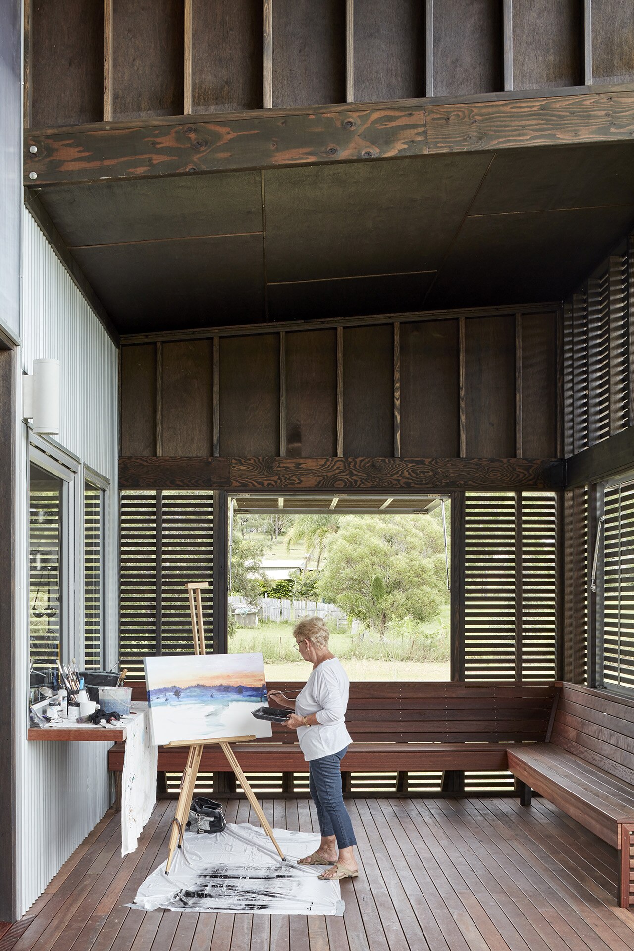 Australia. A public building bringing together a rural community by ...