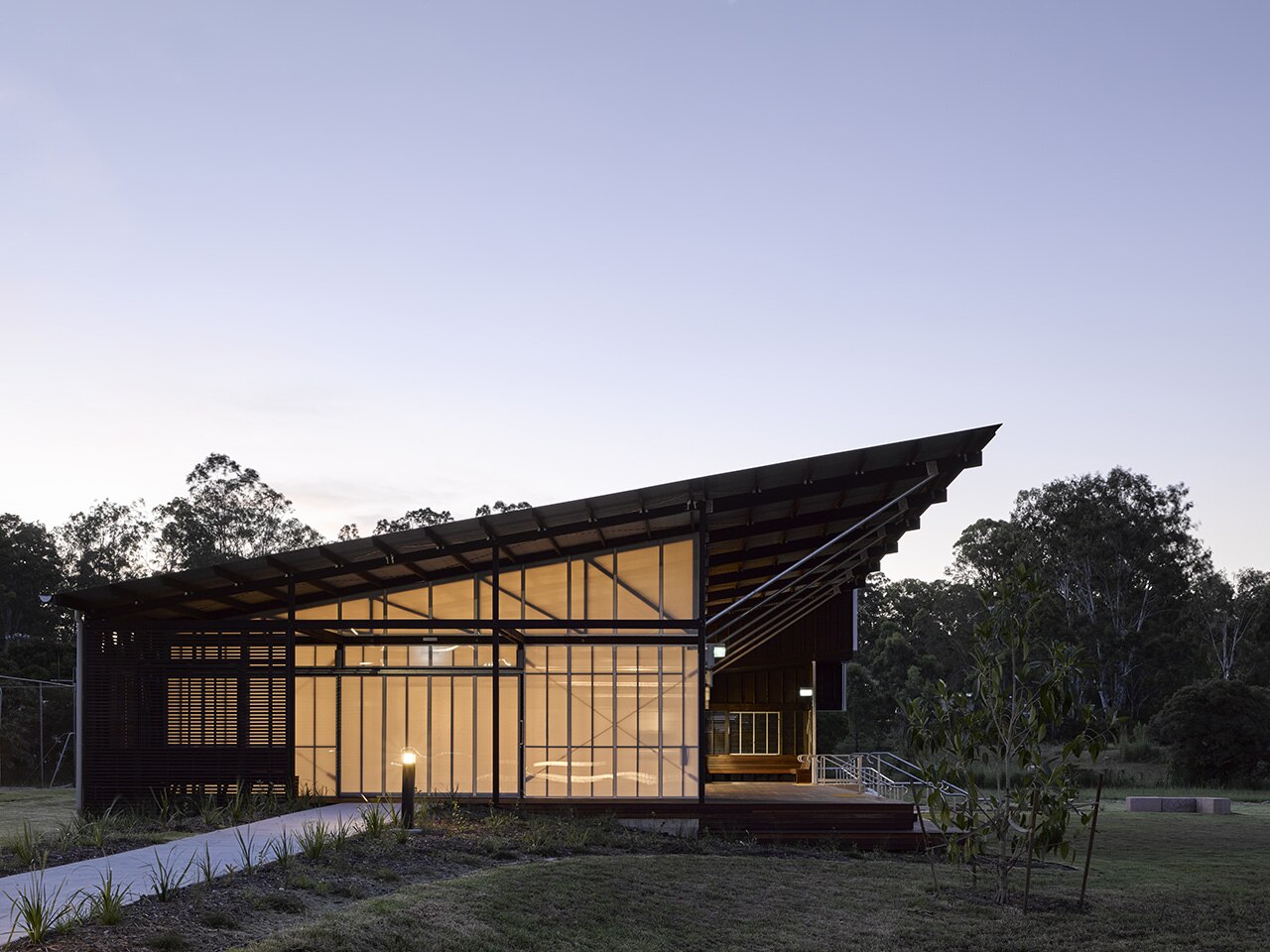 Australia. A public building bringing together a rural community by ...