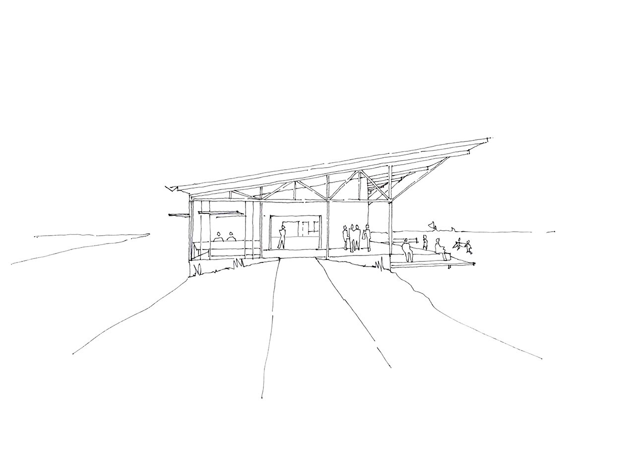 Australia. A public building bringing together a rural community by ...