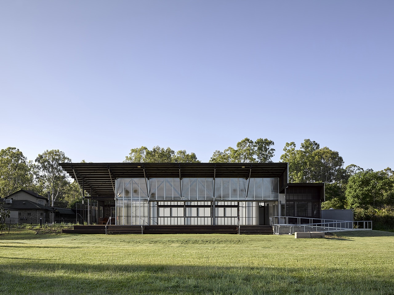 Australia. A public building bringing together a rural community by ...
