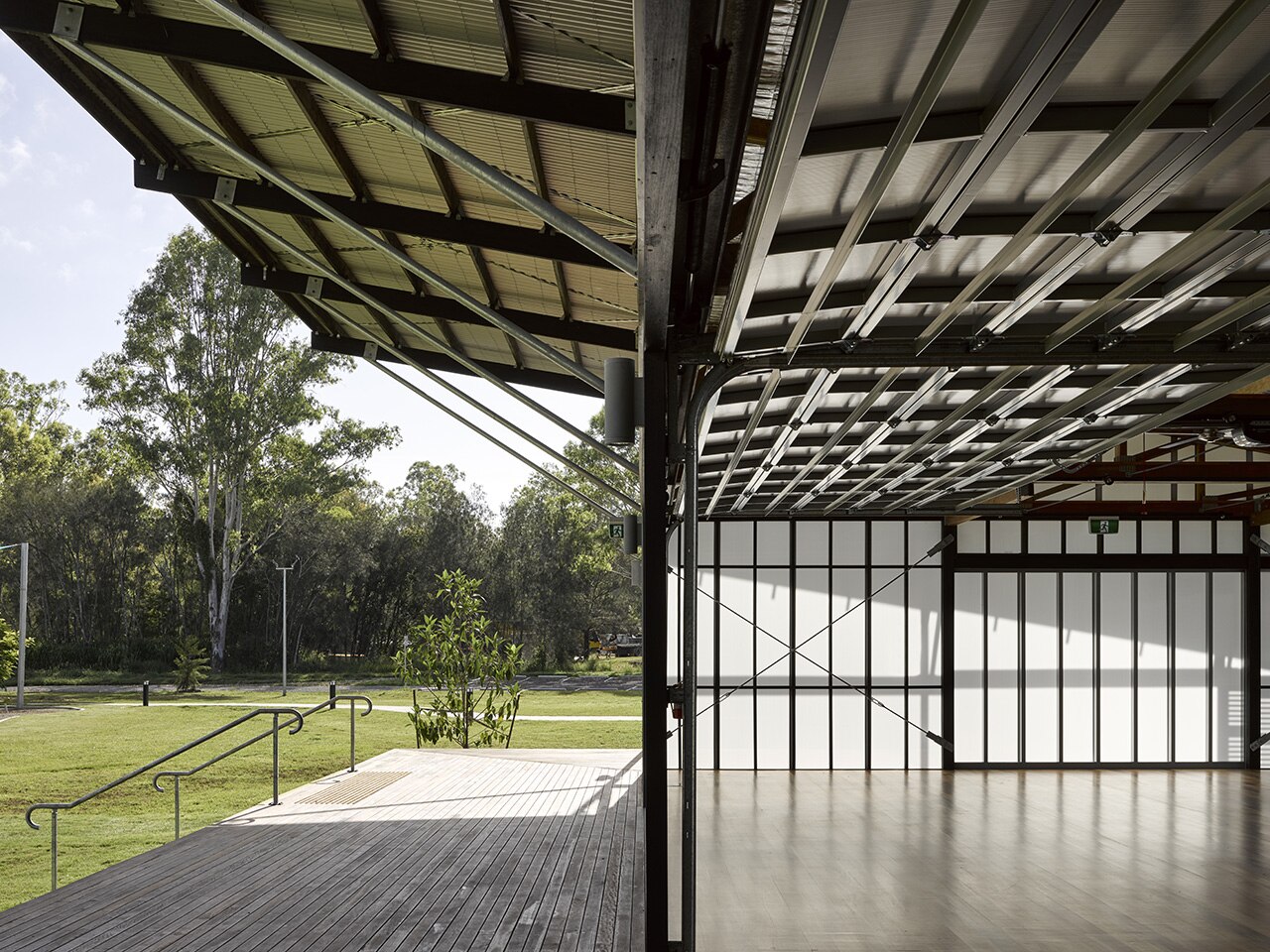 Australia. A public building bringing together a rural community by ...