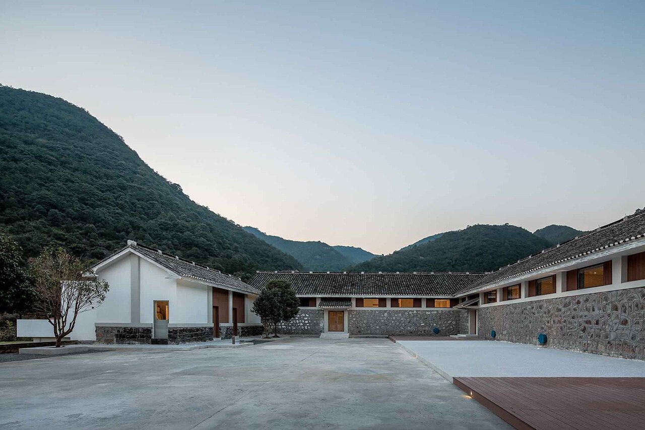 An old granary transformed into a resort in the mountains of rural ...