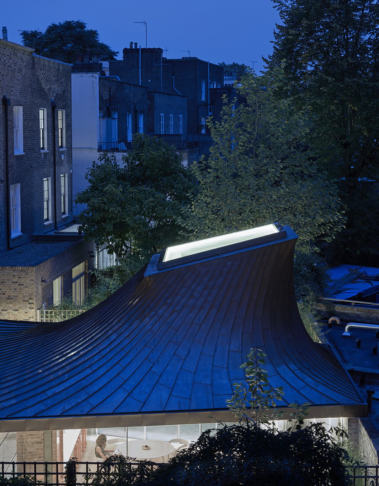 Copper roof funnels sky light into London home by Gianni Botsford ...