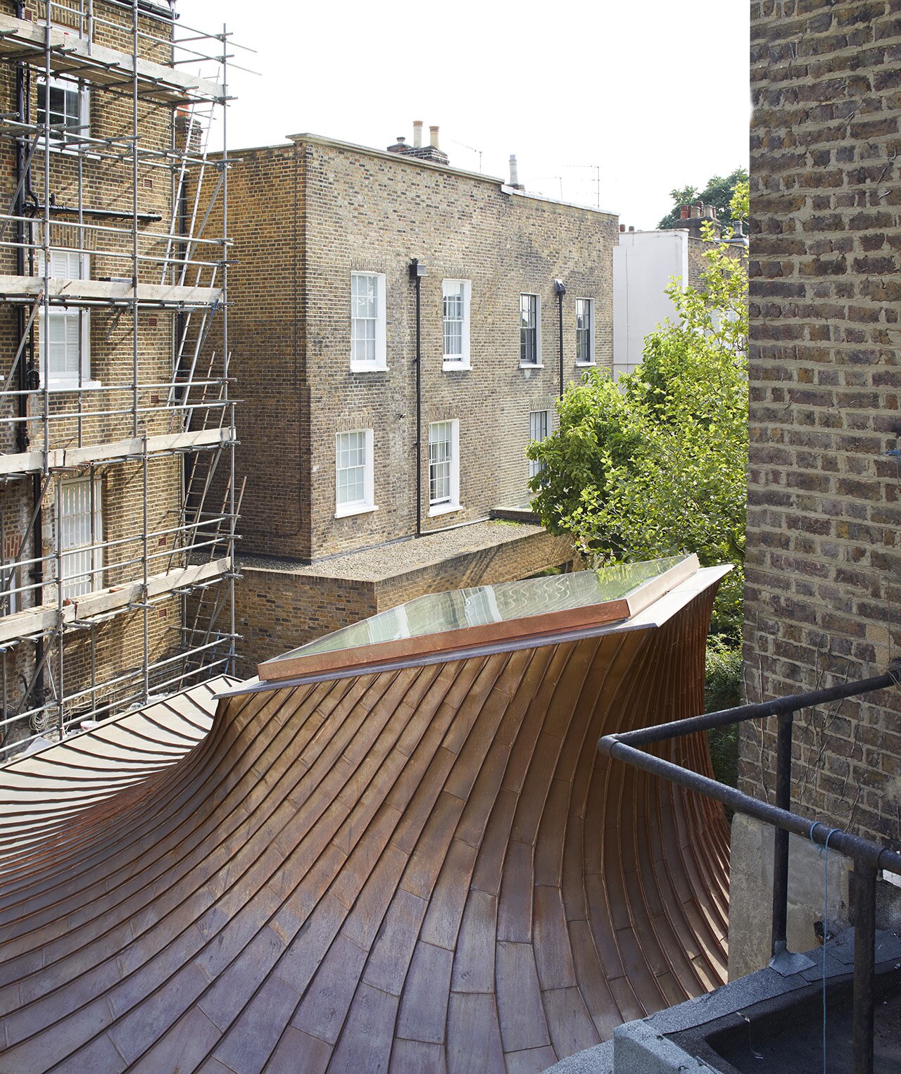 Copper roof funnels sky light into London home by Gianni Botsford ...