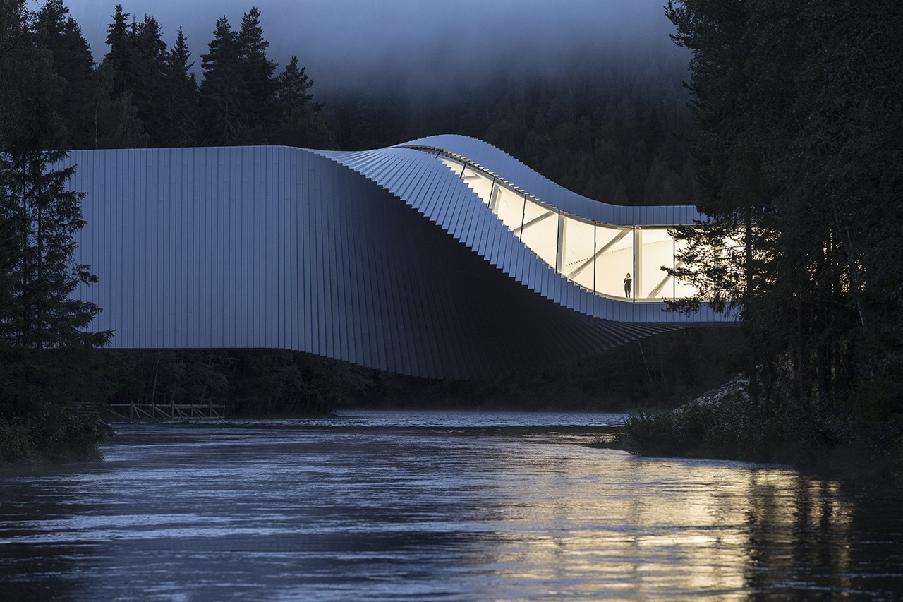 Kistefos Museet: the inhabitable bridge by BIG - Domus