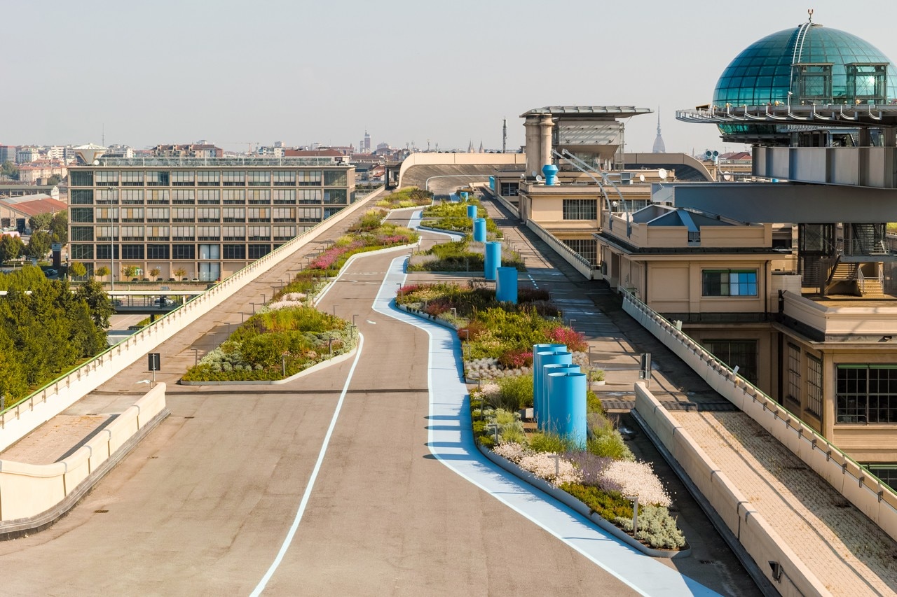 La Pista 500, the rooftop park by Benedetto Camerana in Turin, Italy ...