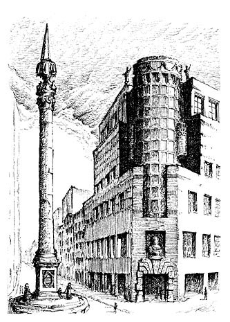 Postmodern Architecture Sketch