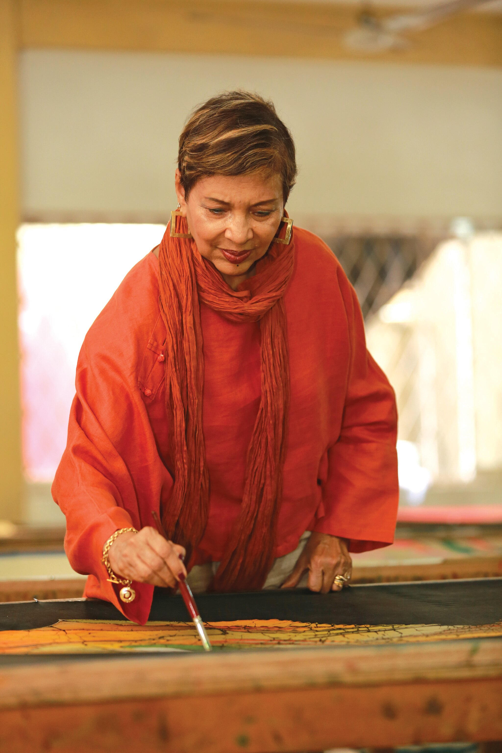 Yolanda Aluwihare, creates seven yards of beauty inspired by nature