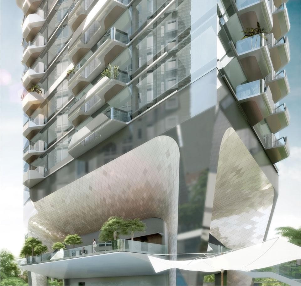 UNStudio's design for The Scotts Tower - Domus