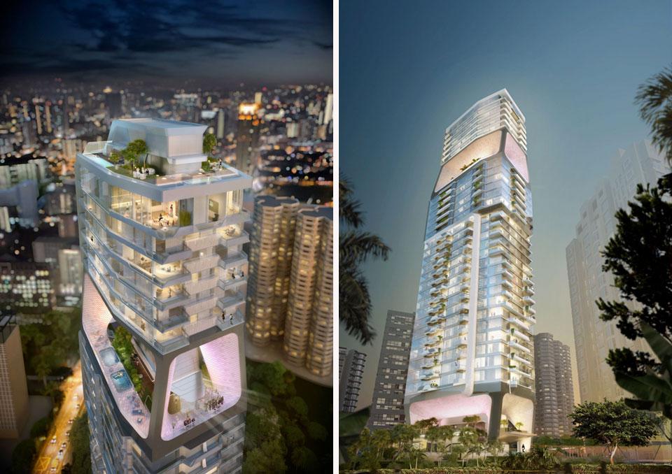 UNStudio's design for The Scotts Tower