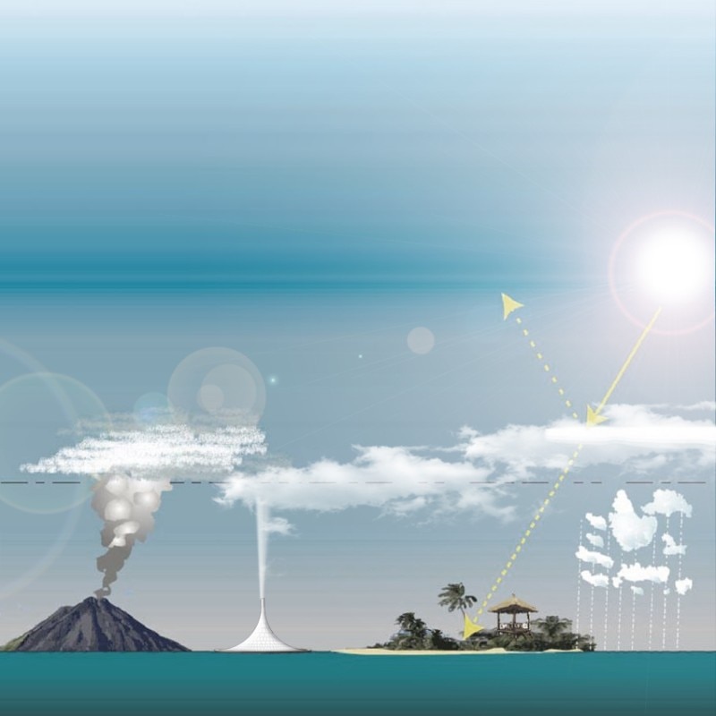 Cloud Maker: artificial solar volcanoes would jettison steam to slow ...