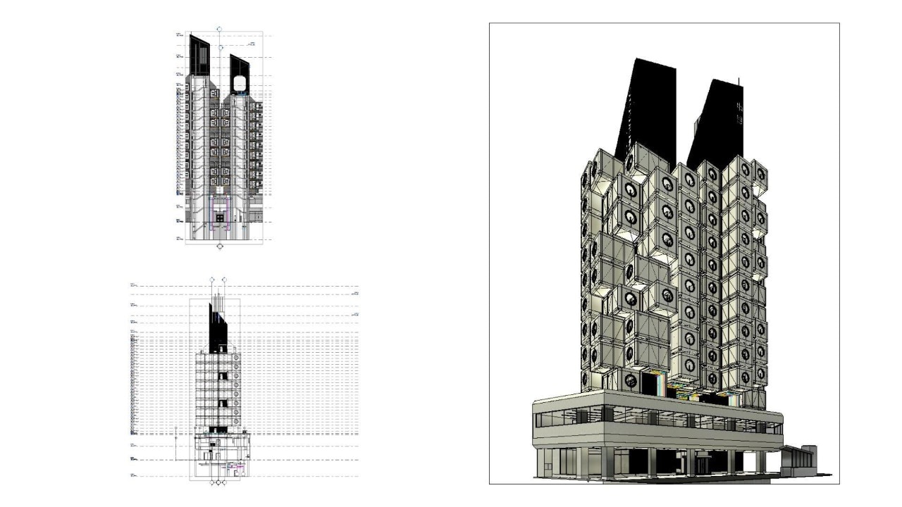 Nakagin Capsule Tower could be rebuilt both in reality and in the ...
