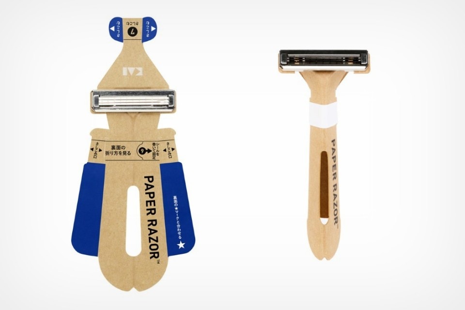 This origami disposable razor is a marvel of sustainable design - Domus