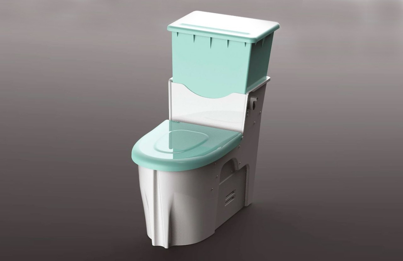 The toilet that flushes with sand and a conveyor belt - Domus