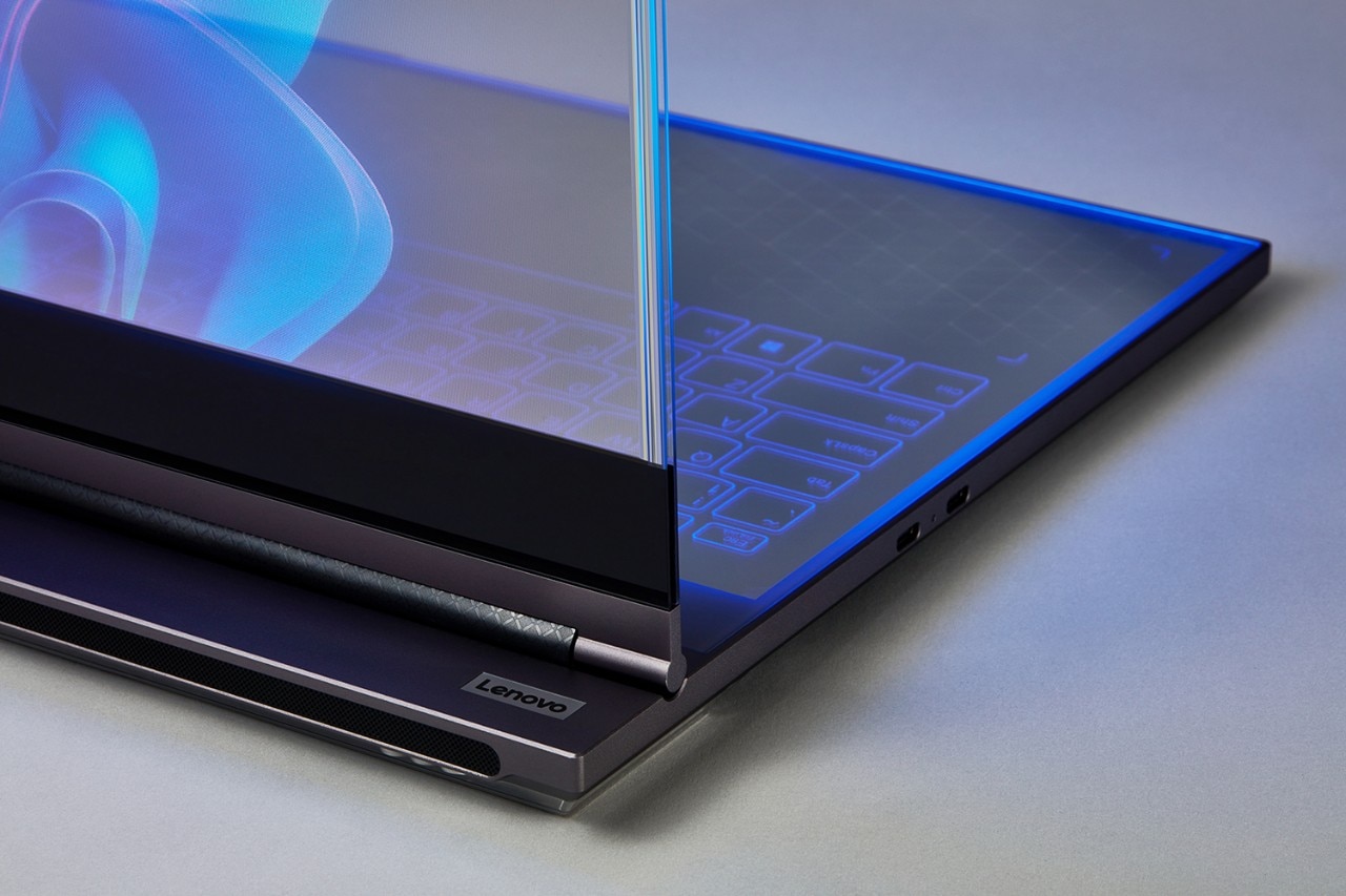 Lenovo’s Transparent ThinkBook is a laptop with a see-through screen ...