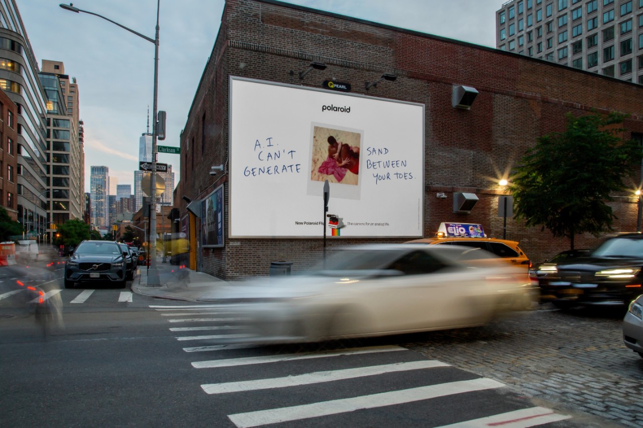 Polaroid launches an anti-AI campaign celebrating analog photography