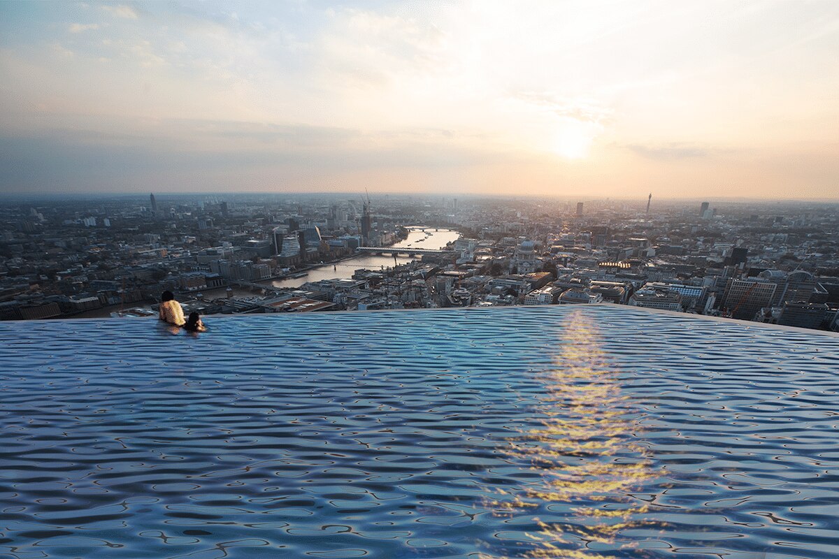 Panoramic swimming pools overlooking London’s skyline - Domus