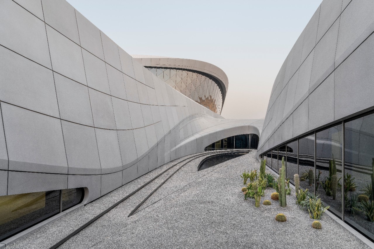 Zaha Hadid′s iconic lines integrate with topography in a UAE project - Domus