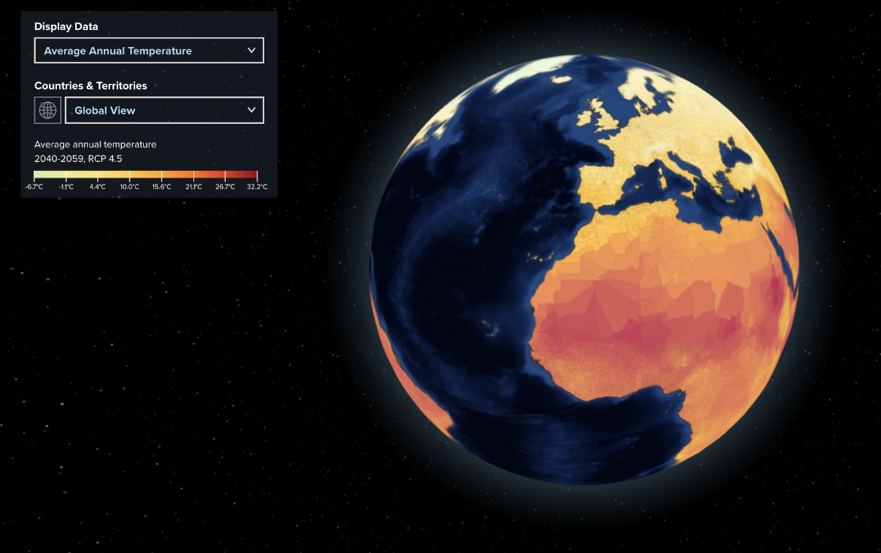 This tool projects the effects of global warming on each nation - Domus