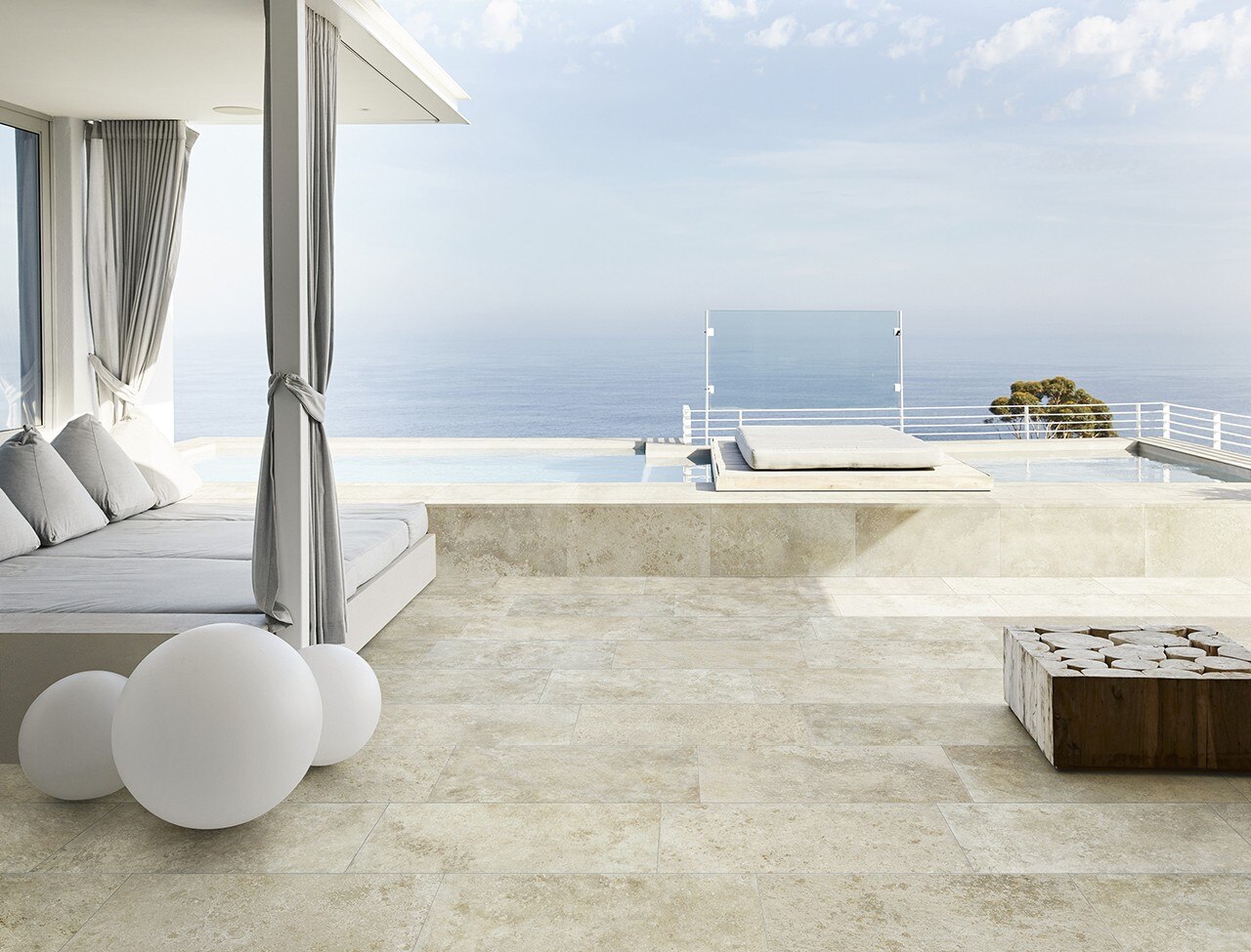 The essential charm of stone revives in porcelain stoneware - Domus