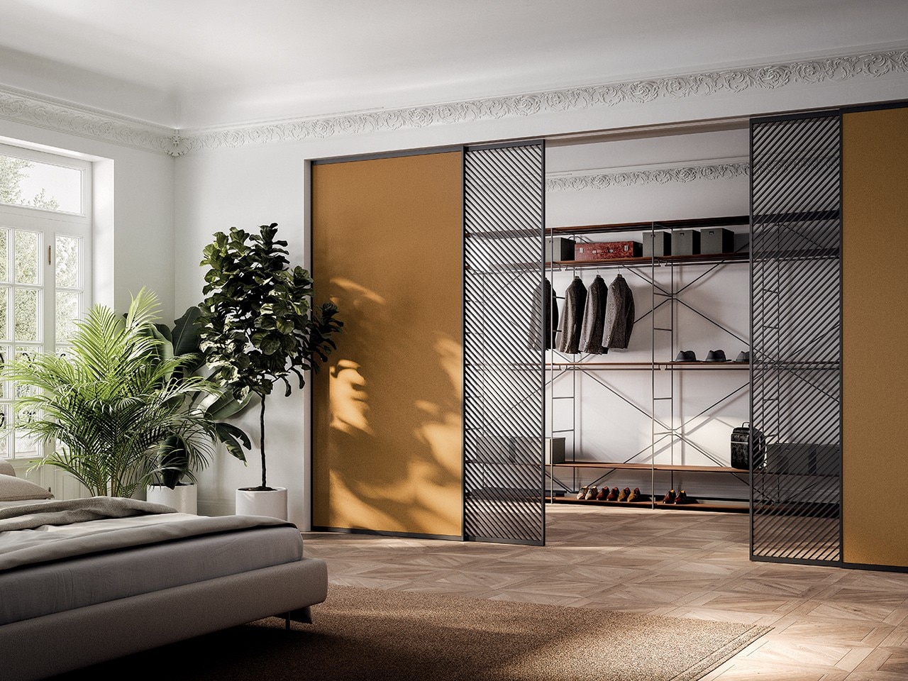 Sliding doors generating connections - Domus