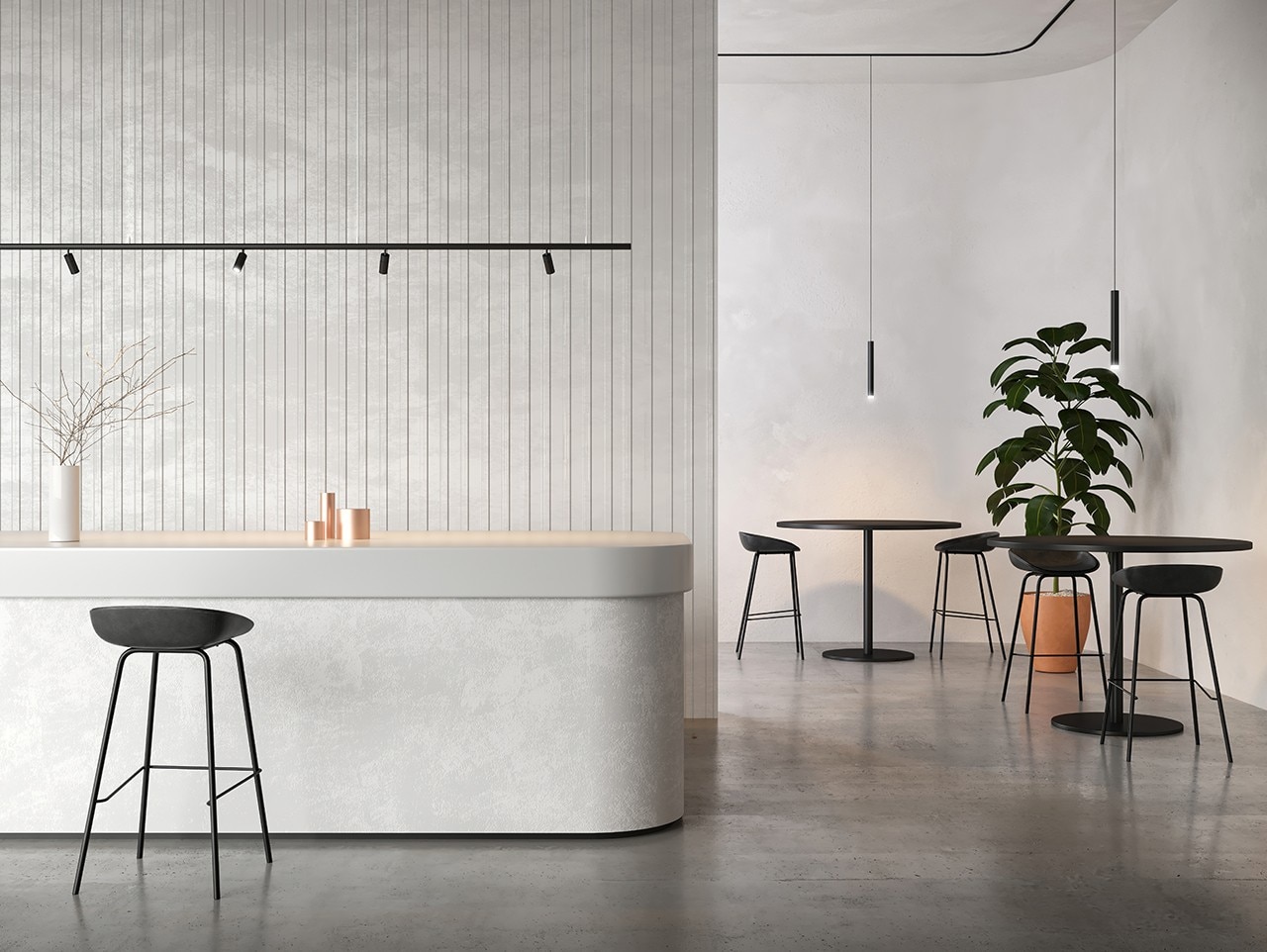 Minimalist lines of the Outline system - Domus