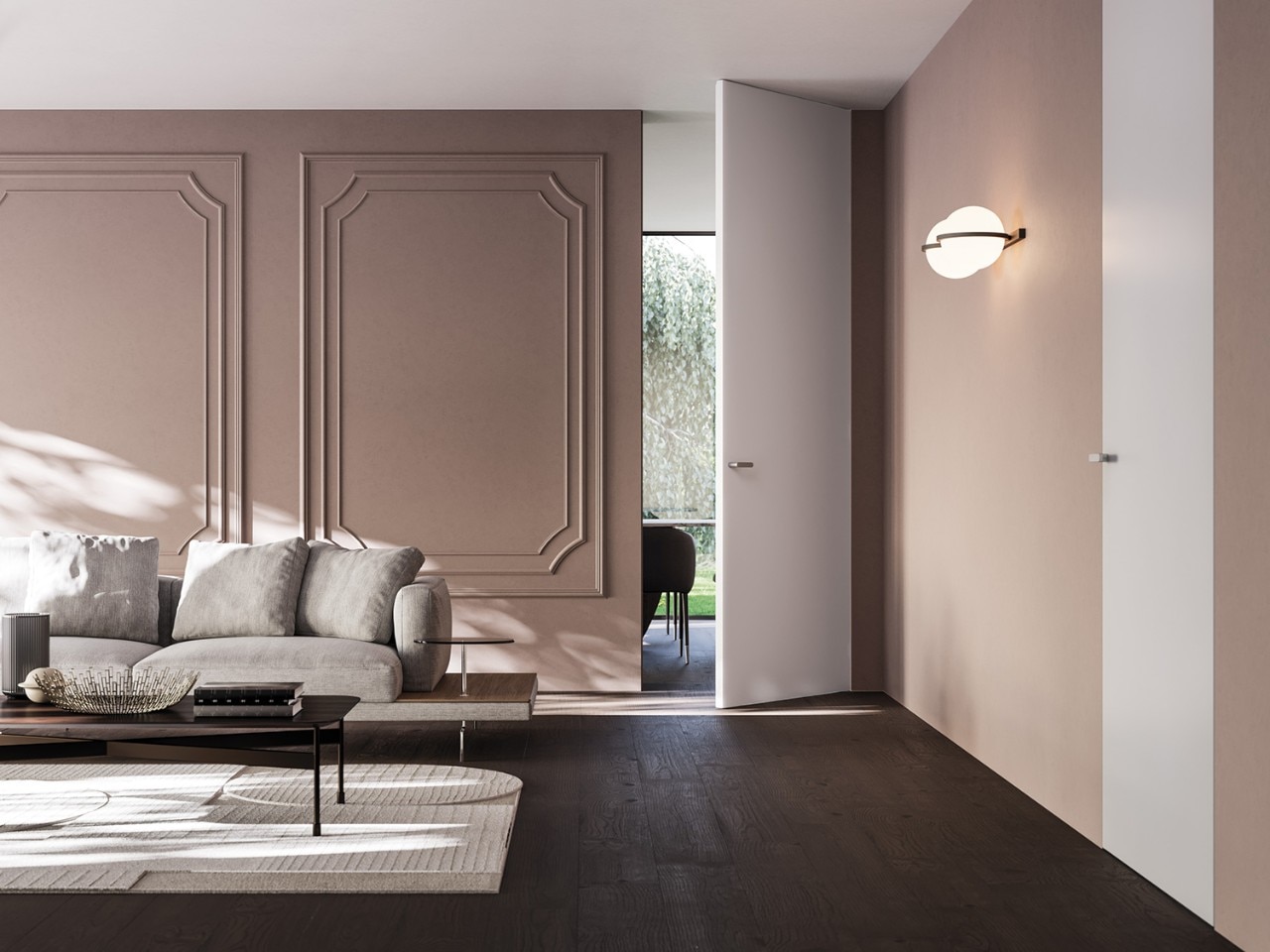 Uniform walls with flush solutions - Domus