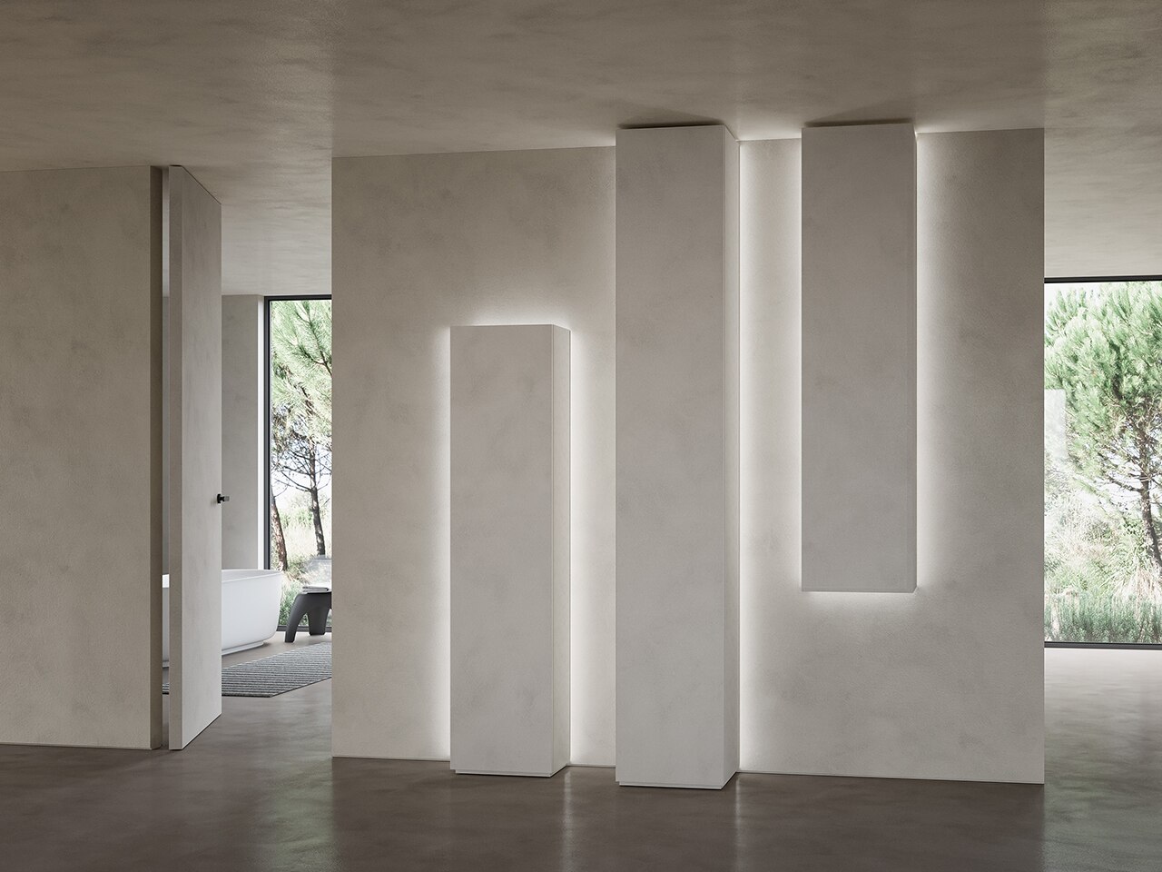 Wallover®: modular furniture with architectural approach - Domus