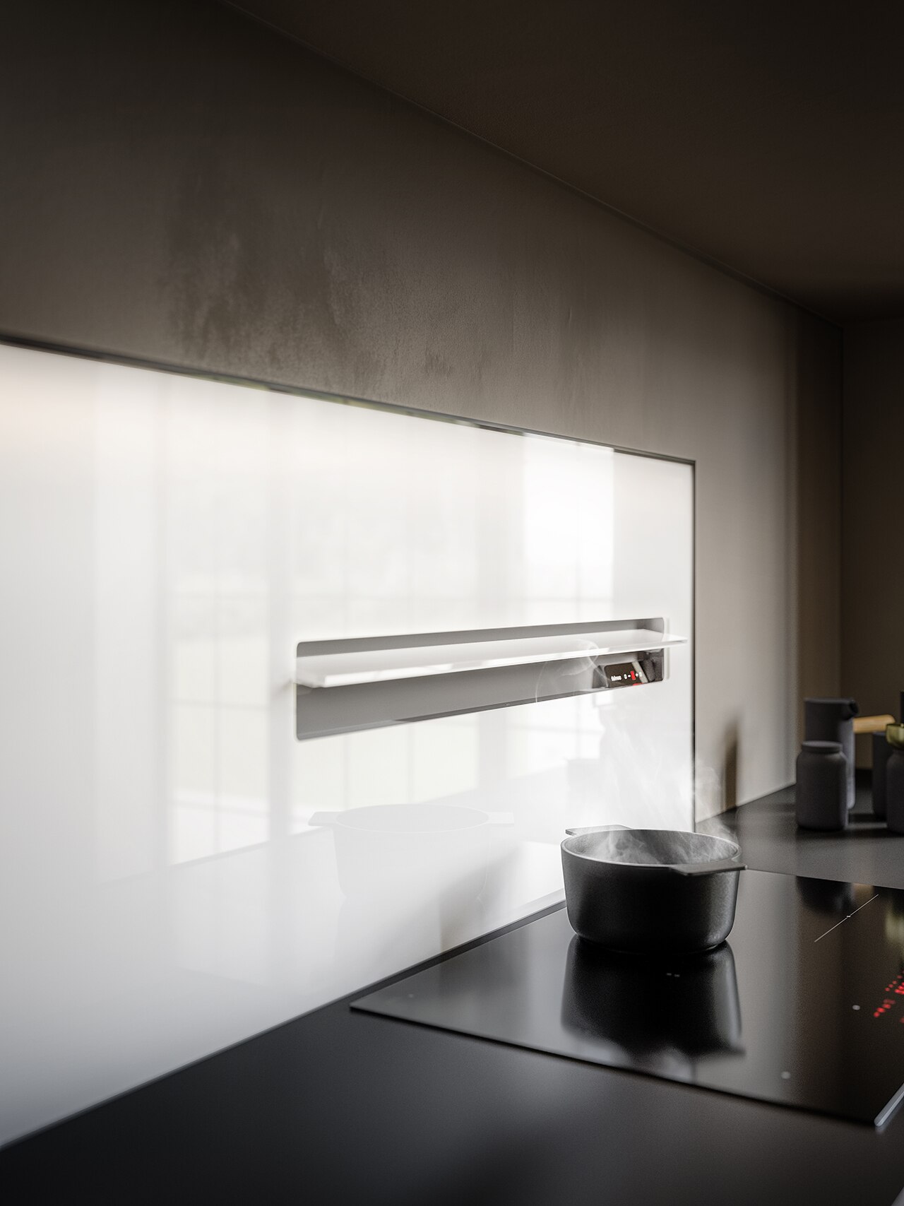 Vacuum integrated into the kitchen design - Domus