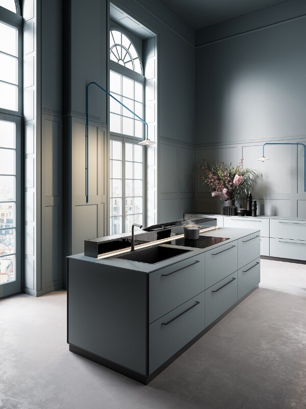 Vacuum integrated into the kitchen design - Domus