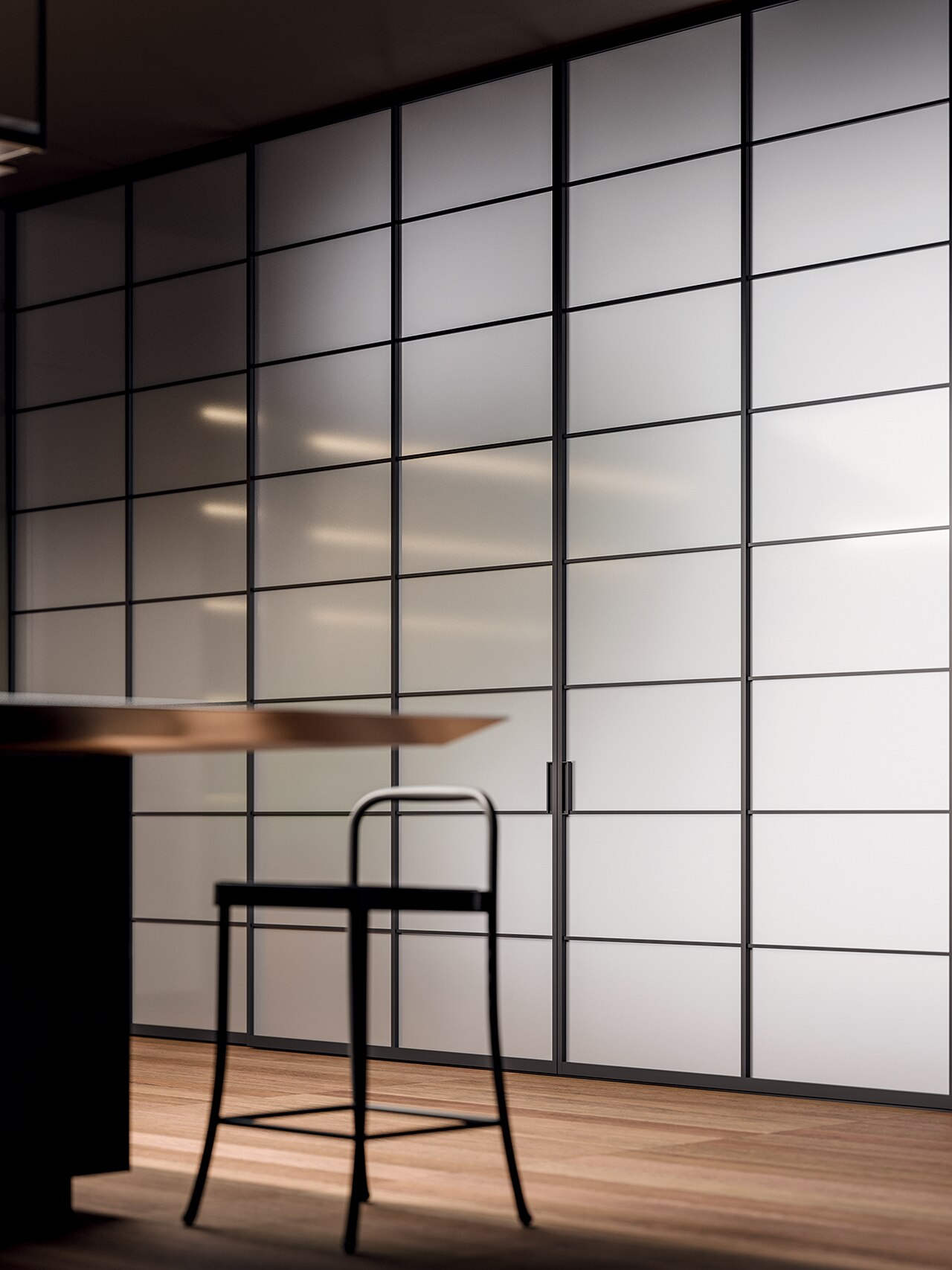 Sliding doors to connect “flowing spaces” - Domus