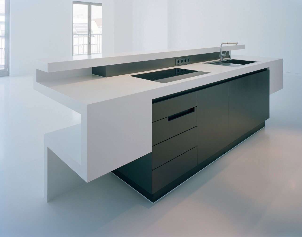 Corian® Solid Surface enhances bright spaces - Domus
