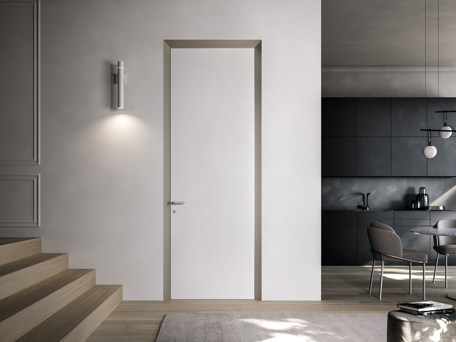 Pareti uniformi con soluzioni filomuro - Domus