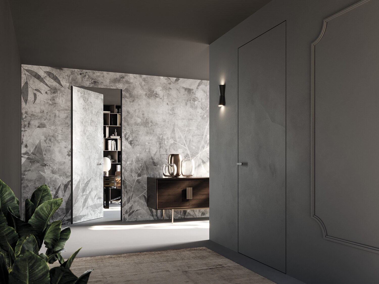 Pareti uniformi con soluzioni filomuro - Domus