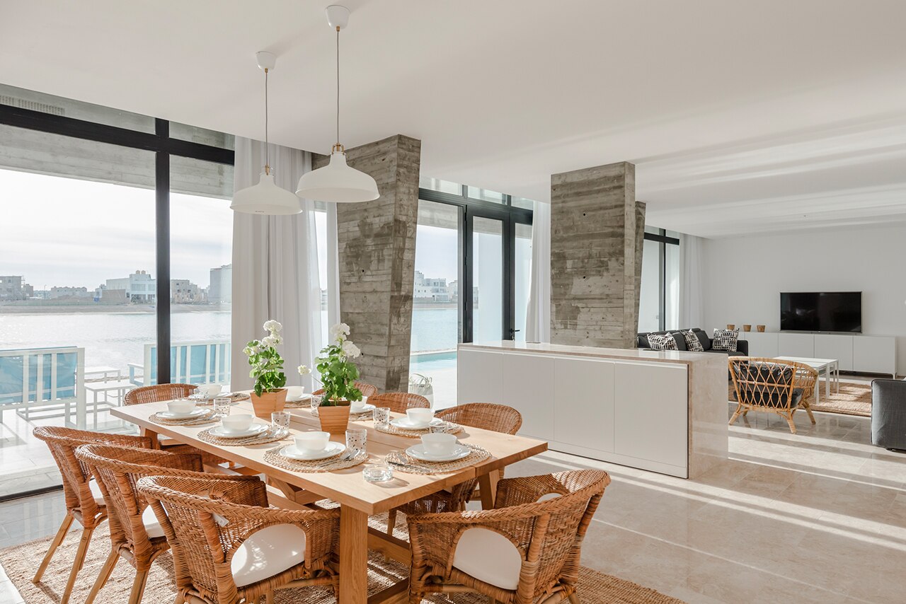 Kuwait. Five houses on the canal - Domus